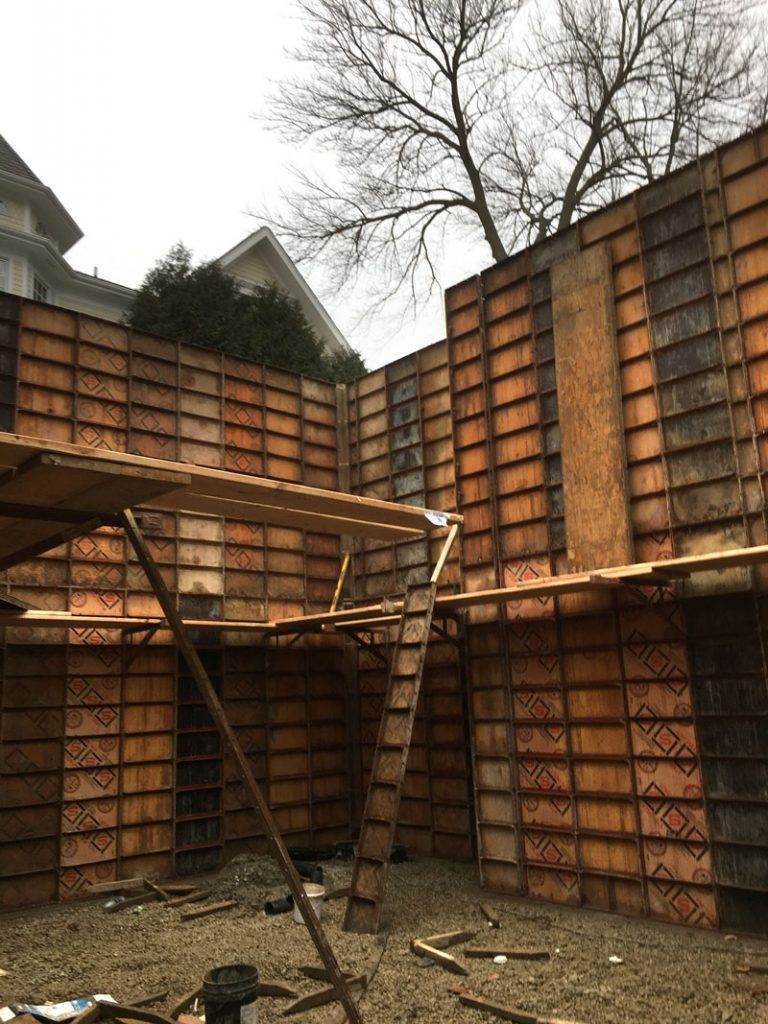 Framing 20 Foot Walls for a Sports Court | A & J Concrete Of West Chicago