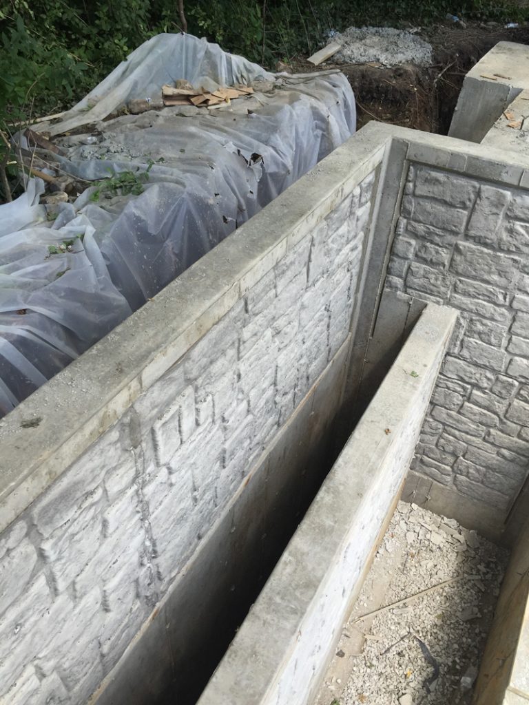 Form Liner Concrete Window Wells | A & J Concrete Of West Chicago